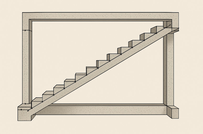 Scale a soletta rampante: caratteristiche e progettazione